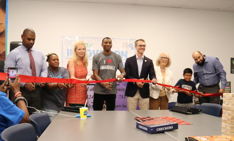 Super Bowl Champ Joins County Leaders to Open Cox Innovation Lab at Annandale Community Center ...